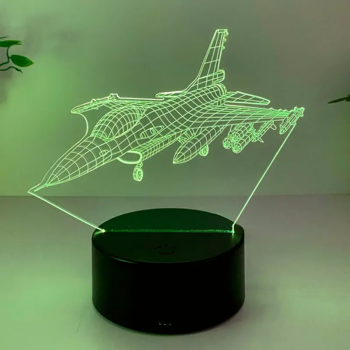 SkyGlow 3D Fighter Jet Lamp